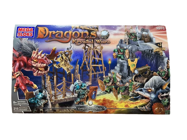 MEGA BLOKS DRAGONS Krystal Wars Vorgan Stronghold 9891 £85.93 - PicClick UK