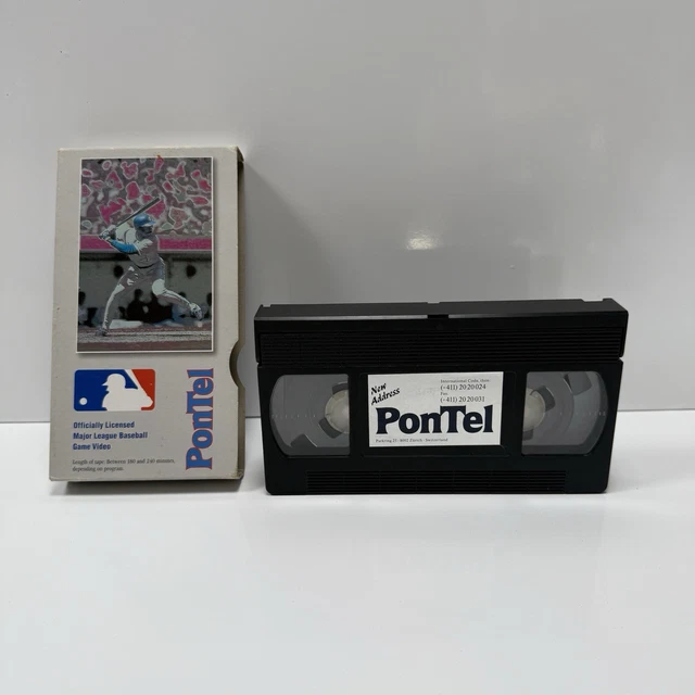 RARE PONTEL VHS Tape MLB New York Mets at LA Dodgers 36-62 Major League ...