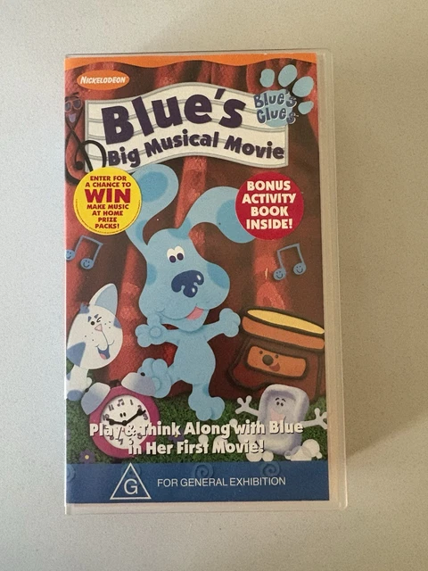 BLUES CLUES BLUE'S Big Musical VHS Movie 2002 Nickelodeon Kids ABC Kids ...