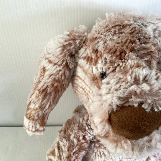 JELLYCAT 1267SH CURLY Twirly White Brown Puppy Dog Plush Soft Toy 12 ...