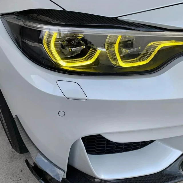 BMW 3 SERIES F80 M3 Headlight Module Set LED DRL Yellow French CSL ...