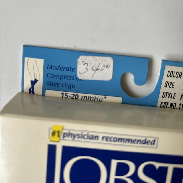 JOBST 15-20 MMHG Moderate Compression Knee High Stockings L Ivory ...