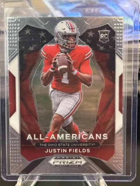 2021 PRIZM DRAFT Picks All-American Justin Fields RC # 192 Chicago ...