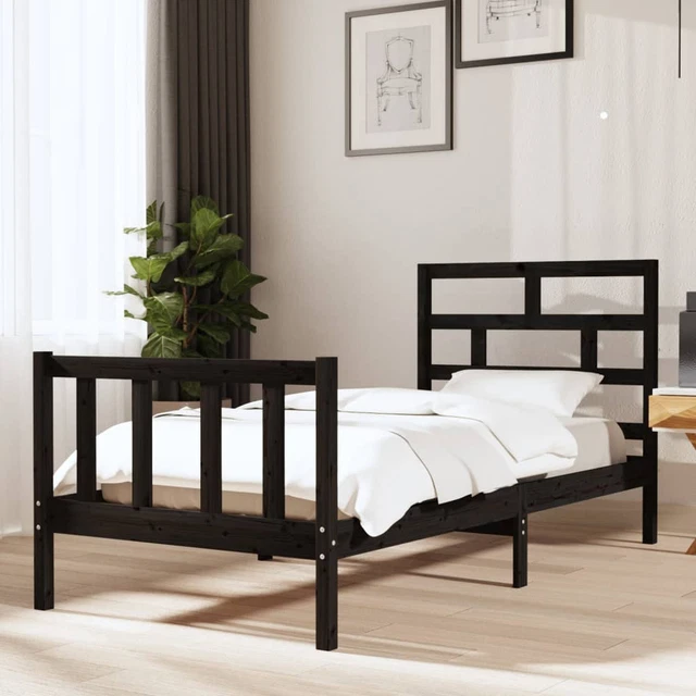 BARASH SOLID WOOD Bed Bed Frame,Wood Highlights, Small Double,Bed Frame ...