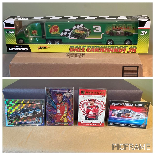 TRANSPORTEUR DE MODÈLES tardifs Dale Earnhardt Jr. Sundrop + 4 cartes ...