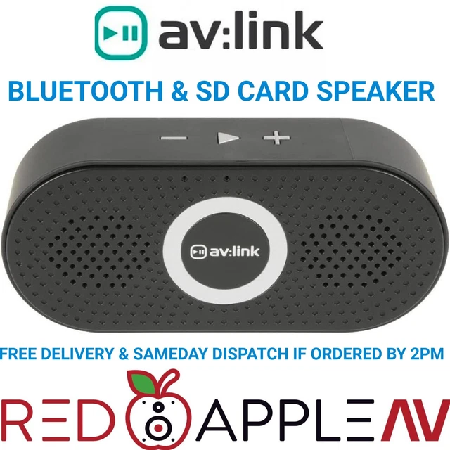 10 X AV Link Black Bopp Rechargeable Portable Bluetooth Speaker TF ...
