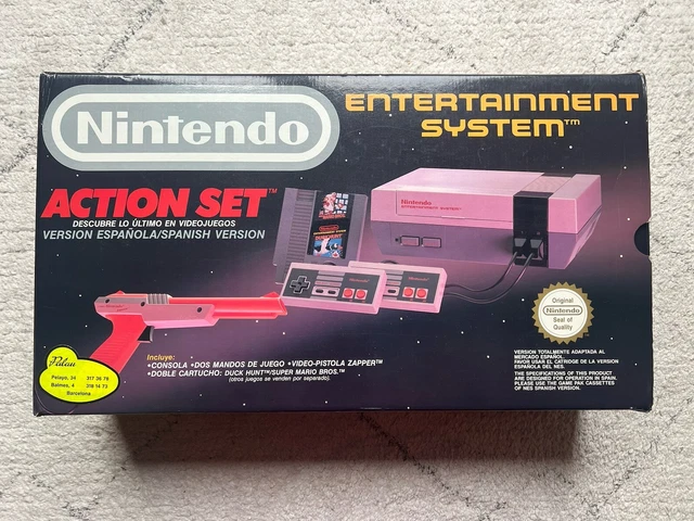 CONSOLE NINTENDO NES Pack Action Set en boite avec Zapper - Version ...