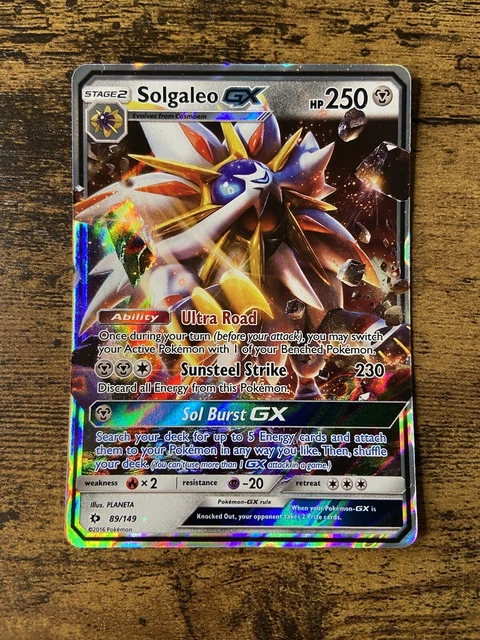 POKÉMON TCG SOLGALEO GX Sun & Moon Base Set 89/149 Holo Ultra Rare EUR ...