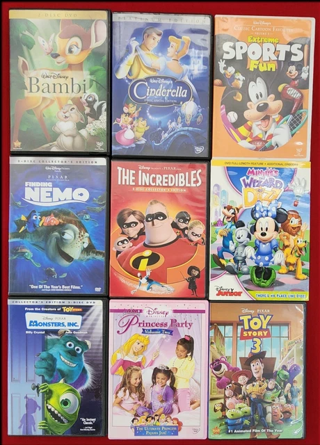 DVD LOT 17 Animated Movies Shrek Sonic Batman Nemo Muppets Ice Age Toy ...
