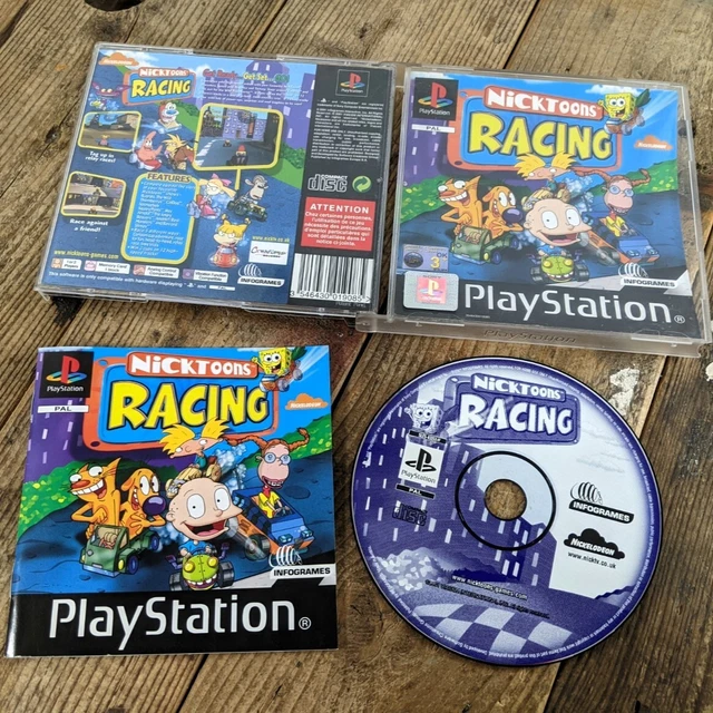 NICKTOONS RACING (PS1) Vintage Arcade Action Racer ~ Complete ~ Free ...