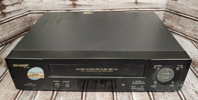 SHARP VC-A373U VCR 4-Head Sharp Super Picture S-VHS Tested *No Remote ...