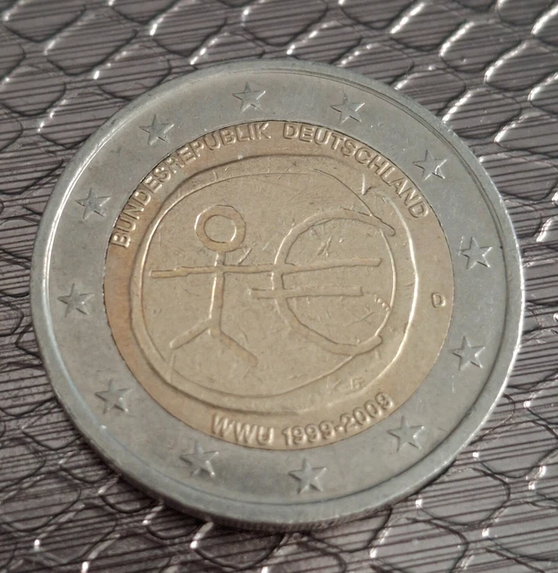 2 EURO MÜNZE Strichmännchen WWU 1999-2009 D Bundesrepublik Deutschland EUR 25,00 - PicClick DE