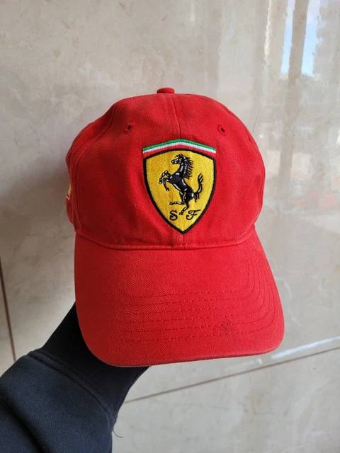 FERRARI SHELL MARLBORO Michael Schumacher F1 Vintage Red Baseball Hat ...