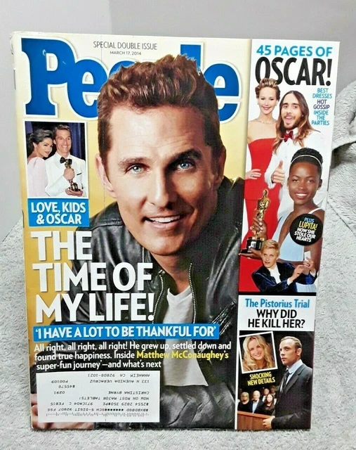PEOPLE MAGAZINE MARCH 2014 Matthew McConaughey £7.15 - PicClick UK