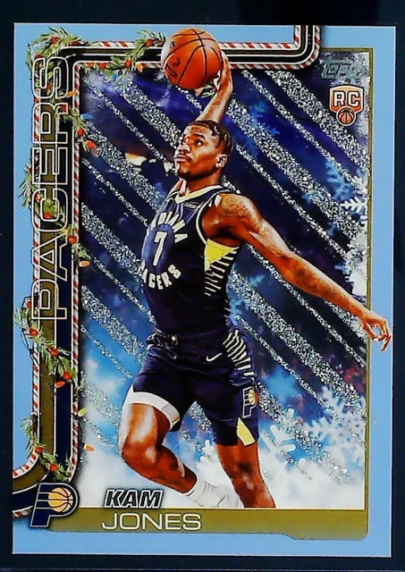 2025-26 TOPPS HOLIDAY - Kam Jones #H198 Holiday Light Blue & White ...