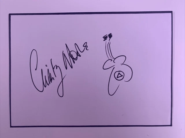 CHRISTY MOORE SIGNED Card Original Authentic From The Collection Of ...