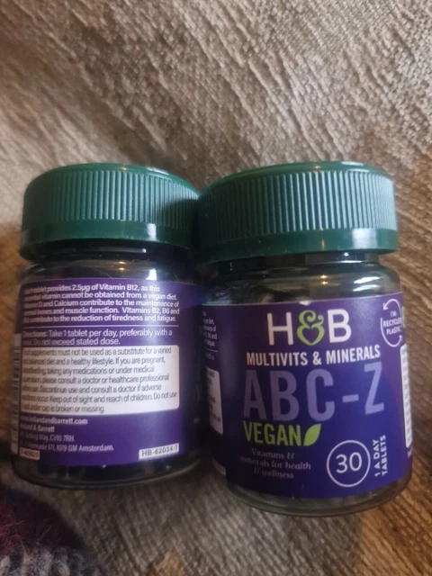 ABC - Z MULTIVITS & MINERALS -HOLLANDS & BARRETT 30 Tabs X 2 £10.00 ...