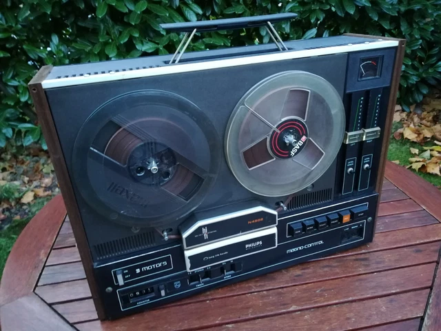 PHILIPS N4502 MAGNO-CONTROL TAPE MACHINE 3-Motor HiFi Tape recorder ...