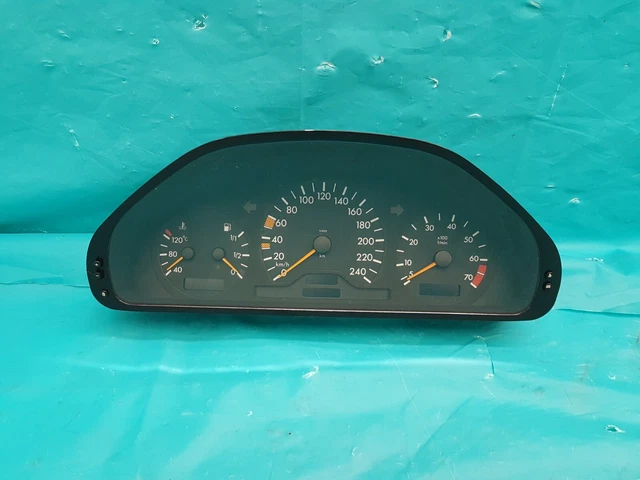 MERCEDES-BENZ W202 C-CLASS Instrument Cluster Tachometer Speedometer ...