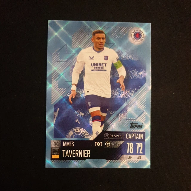 TOPPS MATCH ATTAX 2024/25 CL James Tavernier Crystal Parallel Captain ...