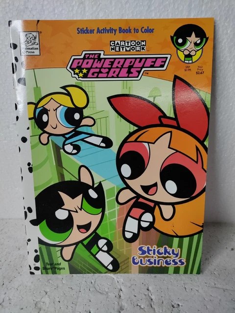 The Powerpuff Girls Activity Sticker Book New Vintage 2002 Cartoon