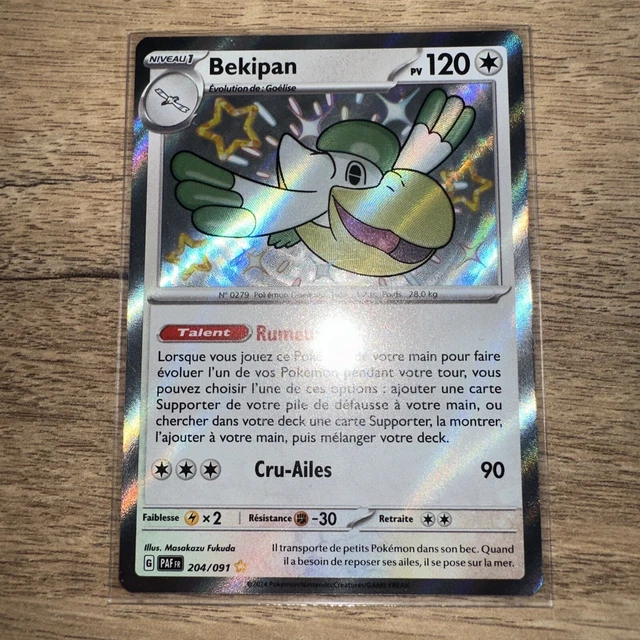 CARTE POKÉMON SHINY Bekipan 204/091 - Destinées de Paldea - EV4.5 - FR - RARE EUR 1,00 - PicClick FR