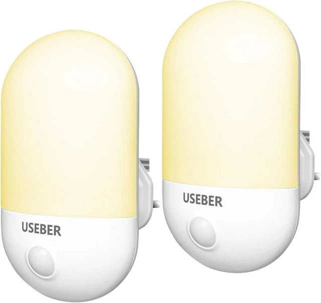 NIGHT LIGHT SOCKET [2 Pack],Plug in Wall Night Light Kids with Dusk to ...
