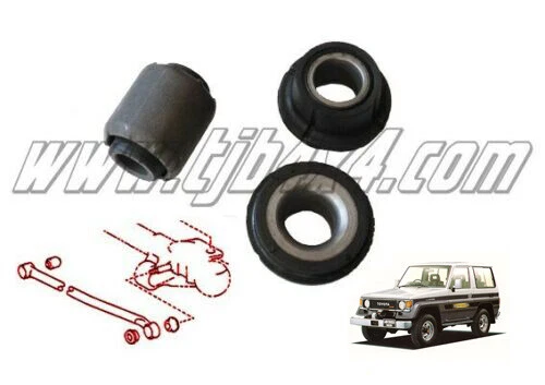 KIT SILENTBLOC CAOUTCHOUC barre panhard Avant Toyota LJ70 LJ73 KZJ70 ...