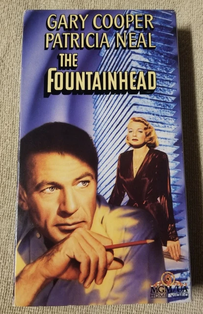 THE FOUNTAINHEAD 1949 Movie Ayn Rand VHS Video Tape 1990 Gary Cooper ...