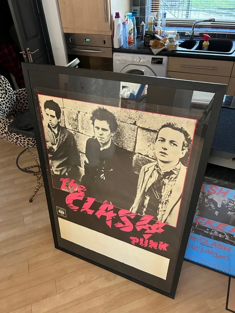 Ultra Rare Original Cbs 1977 The Clash Punk Tour Gig Promo Poster