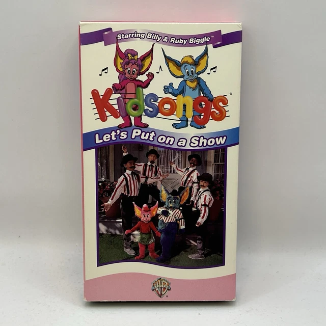 KIDSONGS LET’S PUT On A Show VHS 1995 Video Tape Billy Ruby Biggle ...