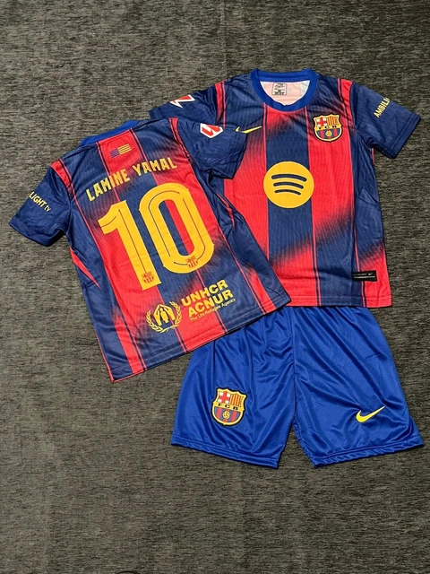 BARCELONA LAMINE YAMAL Home Kit 25/26 | Size : 116 for Age 5-6 Years £ ...