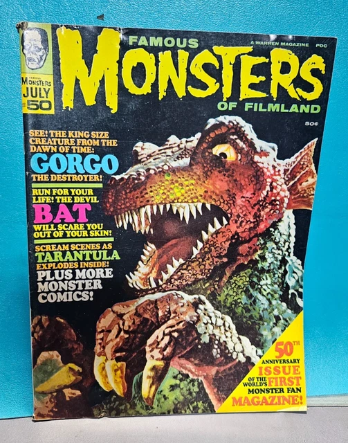 FAMOUS MONSTERS OF Filmland #50 Warren Horror Magazine 1968 Silver Age ...