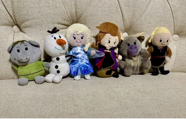 HALLMARK ITTY BITTYS Frozen Set 6 Elsa Olaf Anna Sven Kristoff Plush ...