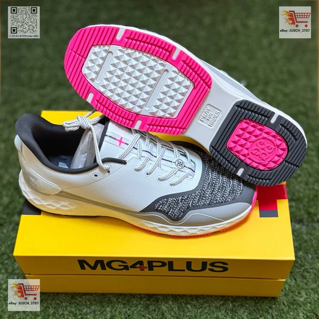 G/FORE GFORE G4 MG4+ Stippled Golf Shoe Sneaker ⛳️ US 13 ⛳️ White Pink ...
