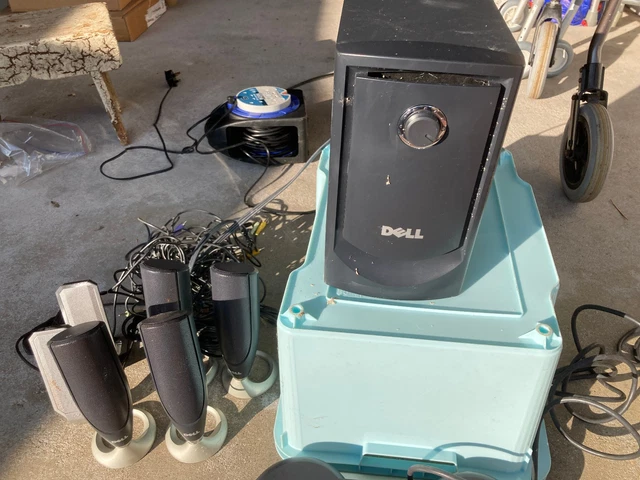 DELL MMS 5650 home theatre pc speaker system. 5 Speakers. In need of ...