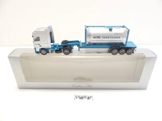 HERPA 1/87 DAF Tankcontainersattelzug VOTG Tanktainer in OVP A2177 EUR ...