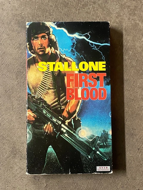 RAMBO FIRST BLOOD VHS Tape 1982 Sylvester Stallone AVID Video Action Army War £4.01 - PicClick UK