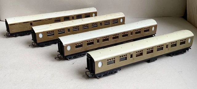 TRIANG HORNBY R745 - X4, LNER Teak THOMPSON FULL 3rd & BRAKE COACHES ...