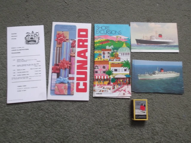 CUNARD COLLECTABLES FROM 1960's - 1970's £3.99 - PicClick UK