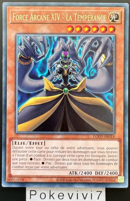 CARTE YU-GI-OH! FORCE ARCANE XIV - LA TEMPERANCE LODT-FR014 R EUR 1,90 - PicClick FR