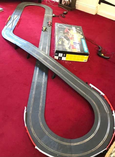 SCALEXTRIC SUPER GRAND Prix set Ferrari v Jordan Peugeot - vintage ...