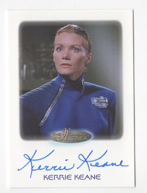 CARTE AUTOGRAPHE KERRIE Keane as Devos femmes de Star Trek art & Images ...