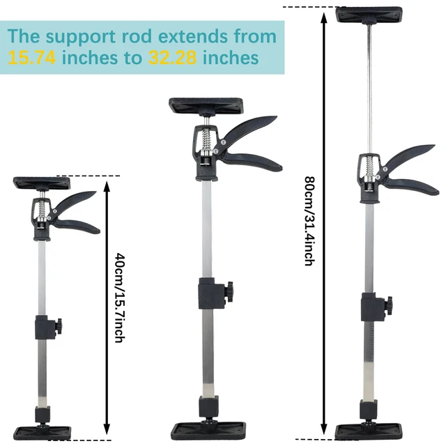 ADJUSTABLE SUPPORT ROD System Steel Telescoping Lifting Support Pole SD ...