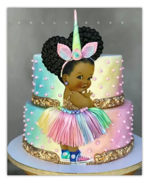 AFRO PUFFS BABY Edible Icing PRE-CUT Cake Topper £6.53 - PicClick UK