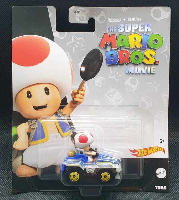 HOT WHEELS THE Super Mario Bros Movie Version Toad Mario Kart Diecast ...