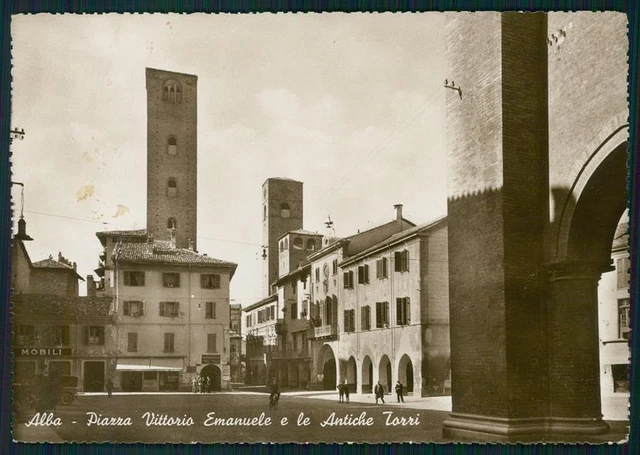 CUNEO ALBA PIAZZA Vittorio Emanuele Foto FG cartolina MZ1065 EUR 7,00 - PicClick IT