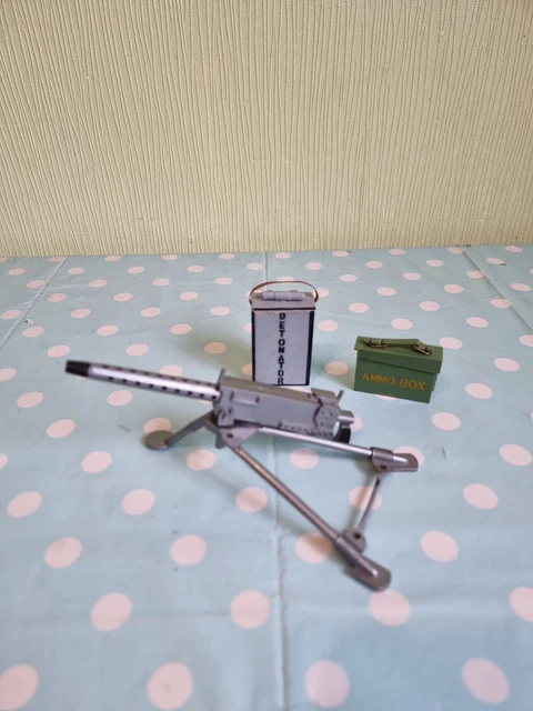 VINTAGE ORIGINAL PALITOY ACTION MAN Machine Gun £15.00 - PicClick UK
