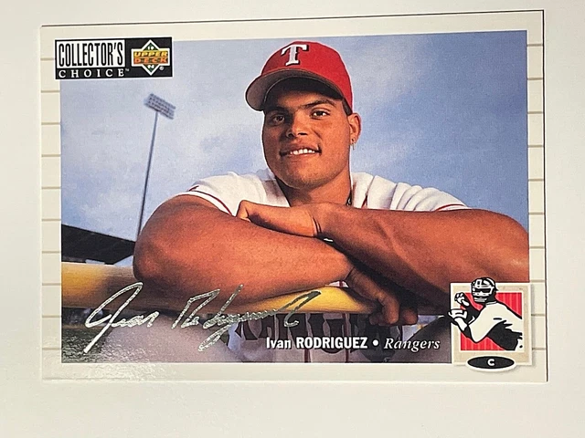 1994 UPPER DECK Collector's Choice Argent Signature Ivan Rodriguez #625 ...