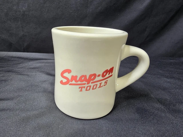 VINTAGE SNAP-ON TOOLS Coffee Mug Ceramic 1980s Heavy Restaurant Style ...